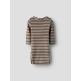 name it Jungen Langarmbody "NBNBANIO LS BODY NOOS", Gr. 74, beige, Jersey, Obermaterial: 57% Baumwolle, 38% Modal, 5% Elasthan, gestreift, Bodys,