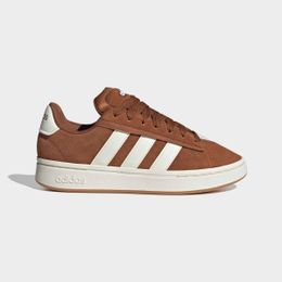 Damen Sneaker "GRAND COURT ALPHA", adidas Sportswear, Gr. 40,5dusky bronze, sanftes wei&szlig;, gum 3, Leder, Textil, Schuhe, inspiriert vom Design des