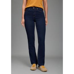 Arizona Damen Gerade Jeans "Ultra-Stretch", blau, Basic, Gr. 46, unifarben, Denim/Jeans, Obermaterial: 74% Baumwolle, 24% Polyester, 2% Elasthan,