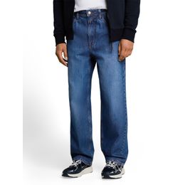 Herren 5-Pocket-Jeans "Style ELLIOT Baggy", blau, Gr. 33, Tom Tailor Denim, unifarben, Denim/Jeans, Obermaterial: 100% Baumwolle. Futter: 65%