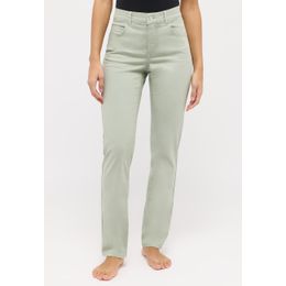 Angels Damen Straight-Jeans "CICI", gr&uuml;n, Gr. 46, Web, Obermaterial: 89% Baumwolle, 8% Polyester, 3% Elasthan, Jeans, in Slim Fit-Passform