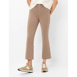 Brax Damen 5-Pocket-Hose "Style SHAKIRA S", beige, Gr. 22, Web, 71% Baumwolle, 20% Lyocell, 9% Elasthan, Hosen