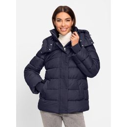 Heine Damen Steppjacke, blau, Gr. 42, unifarben, 100% Polyester, Wattierung:100% Polyester, Jacken
