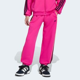 M&auml;dchen Sporthose "LOOSE", pink, Gr. 128, adidas originals, Obermaterial: 65% Polyester, 35% Baumwolle, Hosen