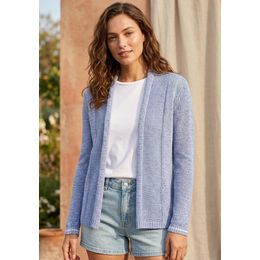 Laura Scott Damen Strickjacke "aus leichtem, k&uuml;hlen B&auml;ndchengarn", blau, Basic, Gr. 32, unifarben, Strick, Obermaterial: 65% Polyacryl, 35% Nylon,