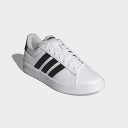 Damen Sneaker "GRAND COURT 3.0", adidas Sportswear, Gr. 42,5, schwarz-wei&szlig;, Synthetik, Textil, Schuhe