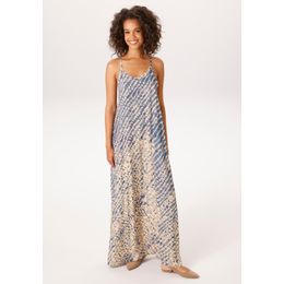 Aniston CASUAL Damen Sommerkleid, bunt, Gr. 40, bedruckt, Web, Obermaterial: 100% Viskose, Kleider, mit Batikmuster im Farbverlauf