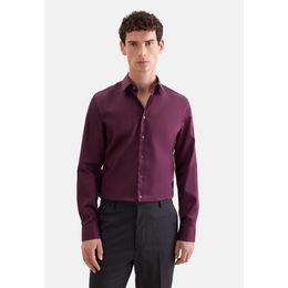 Seidensticker Herren Businesshemd "Schwarze Rose", lila, Gr. 37, unifarben, 100% Baumwolle, Hemden, Slim 1/1 Kentkragen Uni