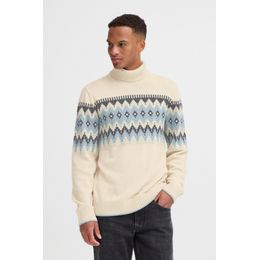 Blend Herren Rollkragenpullover "BHBENJI JACQ KNIT", beige, Gr. XL, Jacquardmuster, gemustert, Strick, Obermaterial: 100% Baumwolle, Pullover, im