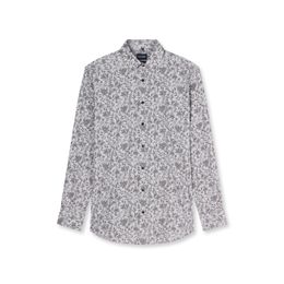 OLYMP Herren Businesshemd "OLYMP Luxor 24/Seven, Modern Fit, New Kent", grau, Gr. 38, 64% Baumwolle, 27% Polyester, 9% Elasthan, Hemden
