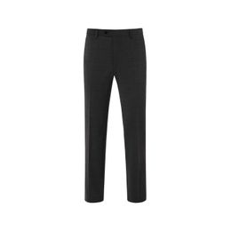 Benvenuto. Herren Stoffhose "NERO", grau, Gr. 31, uni, Obermaterial: 52% Polyester PES. 43% Wolle WO. 5% Elasthan EL. Futter: 50% Acetat CA. 50%