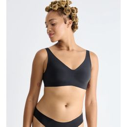 Sloggi Damen B&uuml;gelloser BH "ZERO Feel 2.0", Gr. S, schwarz, Single Jersey, Obermaterial: 76% Polyamid, 24% Elasthan, matt, unifarben, BHs,