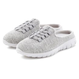 Damen Pantolette "Sneaker, Hausschuh", VIVANCE DREAMS BY LASCANA, Gr. 40, grau, Obermaterial: 100% Textilmaterial. Decksohle: 100% Textilmaterial.