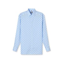 OLYMP Herren Businesshemd "OLYMP Luxor, Comfort Fit, New Kent", blau, Gr. 47, 100% Baumwolle, Hemden