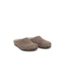 GOTTSTEIN Damen Pantoffel "Pantoffel 17709-4807", Gr. 44, braun, Obermaterial: 100% Wolle WO., Schuhe