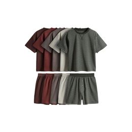The Set Pajamas boy size 128 Dark grey / Fir / Pastel green / Wine red / Dark red