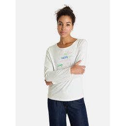 LIEBLINGSST&Uuml;CK LIEBLINGSST&Uuml;CK Damen Langarmshirt "CellyL"110, sanftes wei&szlig;, Gr. XL, Obermaterial: 93% Baumwolle, 7% Elasthan, Shirts, mit Baumwoll-Anteil