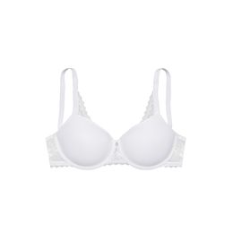 Lascana Damen Minimizer-BH, Gr. 100, wei&szlig;, Microtouch, Obermaterial: 87% Polyamid, 13% Elasthan, BHs, mit Spacer-Schalen und B&uuml;gel &ndash; auch ideal f&uuml;r