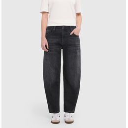 MAC Damen Loose-fit-Jeans "DANNI", schwarz, Gr. 38, Denim/Jeans, Obermaterial: 71% Baumwolle, 16% Polyester, 11% Modal, 2% Elasthan, Jeans, mit