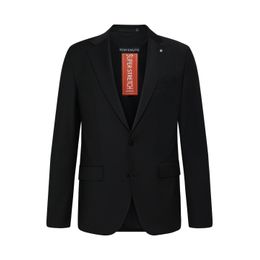 Benvenuto. Herren Anzugsakko "Benvenuto. Sakko LARIO", schwarz, Gr. 31, uni, Obermaterial: 53% Polyester PES. 43% Wolle WO. 4% Elasthan EL., Sakkos,