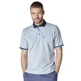 Casamoda Herren Poloshirt "Casamoda Polo-Shirt uni", blau, Gr. L, 95% Baumwolle, 5% Elasthan, Shirts