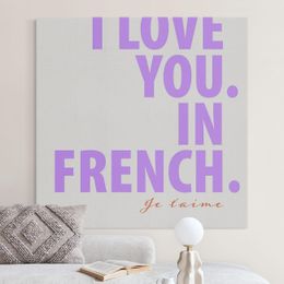Bilderwelten Akustikbild I love you in french