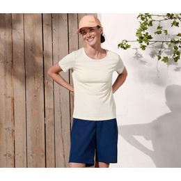 Tchibo - Funktionsshirt mit Wolle - Damen - Gr. XL - beige