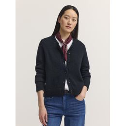 Bugatti Damen Cardigan "Regular Fit", schwarz, Gr. XS, unifarben, 48% Polyamid, 22% Alpaka, 22% Polyacryl, 8% Wolle, Strickjacken, Regular Fit