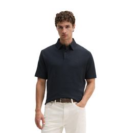 Marc O'Polo MARC O'POLO Herren Poloshirt "mit feiner Struktur", schwarz, Gr. XXL, unifarben, Obermaterial: 100% Baumwolle, Shirts