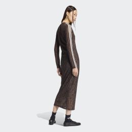 Damen Maxikleid "SCHLANGENPRINT", S, N-Grearth strata, aurora coffee, adidas originals, Obermaterial: 81% Polyester, 19% Elasthan, Kleider, Ein