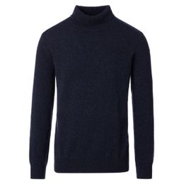 Casamoda Herren Rollkragenpullover "Casamoda Rollkragenpullover uni", blau, Gr. XL, 80% Wolle, 20% Nylon, Pullover