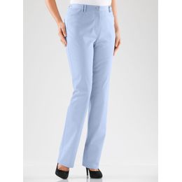 COSMA Damen Funktionshose, blau, Gr. 84, unifarben, 97% Baumwolle, 3% Elasthan, Hosen