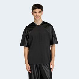Herren T-Shirt "STADIUM GRAPHIC MESH", schwarz, Gr. S, adidas Sportswear, Obermaterial: 100% Polyester, Shirts, lockerer Schnitt, mit V-Ausschnitt,
