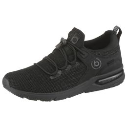 Bugatti Herren Slip-On Sneaker, Gr. 44schwarz, Textil, Schuhe, Schlupfschuh, Freizeitsneaker, Halbschuh mit Gummizug
