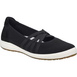 Josef Seibel Damen Ballerina "Caren 67, schwarz", Gr. 37, schwarz, Obermaterial: 80% Rindsleder Leather cow. 20% Textilmaterial TEXMAT., Schuhe