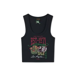Ed Hardy Top female size L Green / Red / Black / White