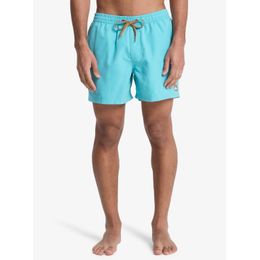 Quiksilver Herren Badeshorts "EVERYDAY VOLLEY 15", blau, Gr. M, kontrastfarbene Details, unifarben, Web, Polyester, Badehosen, unifarbene Optik, mit
