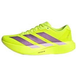 ADIDAS PERFORMANCE Running Shoes 'Adizero Evo Sl' female size 38.5/39 Neon yellow / Dark purple