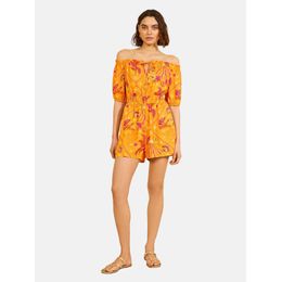 Friends Like These Jumpsuit Damen Gr&ouml;&szlig;e M goldgelb / orange / dunkelorange / pink
