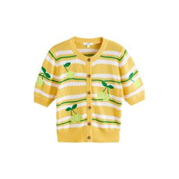 next Strickjacke Damen Gr&ouml;&szlig;e L gelb / gr&uuml;n / hellgr&uuml;n / wei&szlig;