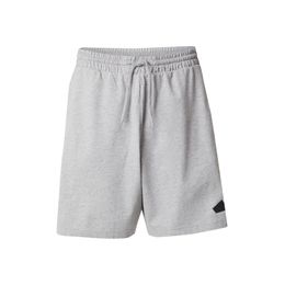 adidas Sportswear Workout Pants 'ESSENTIALS BIG LOGO SINGLE JERSEY' male size XXL mottled grey / Black