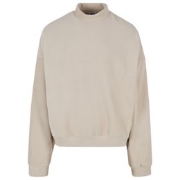 Urban Classics Herren Sweater "Urban Classics Herren Oversized Polar Fleece Crew", beige, Gr. XXL, unifarben, 100% Polyester, Sweatshirts