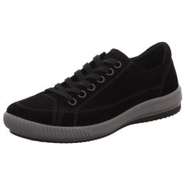 Legero Damen Sneaker "TANARO 5.0", Gr. 37, schwarz, Veloursleder, unifarben, Schuhe, Freizeitschuh, Halbschuh, Schn&uuml;rschuh mit softem Schaftabschluss