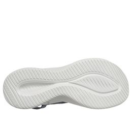 Skechers Damen Sandale "ULTRA FLEX 3.0 SANDAL", Gr. 38graublau, Textil, Strukturmuster, Schuhe, Sommerschuh, Freizeitschuh mit Klettverschluss
