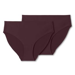 Tchibo - 2 Magic-Cut-Slips - Damen - Gr. S - bordeaux