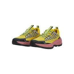 Jack Wolfskin Damen Wanderschuh "WILD HIKE LOW W", Gr. 42, gelb, Synthetik, Schuhe, Outdoorschuh, Trekkingschuh