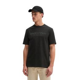 Marc O'Polo MARC O'POLO Herren T-Shirt, schwarz, Basic, Gr. S, Jersey, Obermaterial: 100% Baumwolle, Shirts, klassisches Logo-T-Shirt