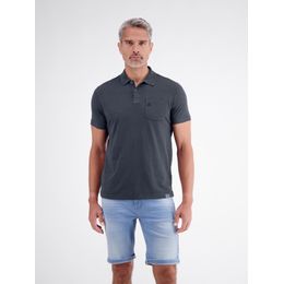 Lerros Herren Poloshirt "Polo in Jersey-Qualit&auml;t mit Brusttasche aus reiner Baumwolle", blau, Gr. XXXL, 100% Baumwolle, Shirts