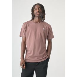 Cleptomanicx Herren T-Shirt "Embro Gull", braun, Gr. L, bestickt, 100% Baumwolle, Shirts, mit Gull-Stickerei