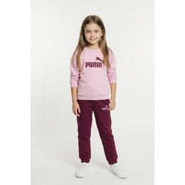 Puma M&auml;dchen Trainingsanzug "MINICATS ESS CREW SET FL INTEREST INF", rosa, Gr. 74, bedruckt, Fleece, Obermaterial: 68% Baumwolle, 32% Polyester,